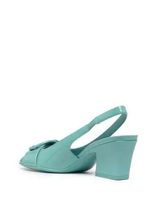 FERRAGAMO Buckle-detail Slingback Pumps