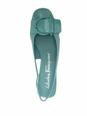 FERRAGAMO Buckle-detail Slingback Pumps