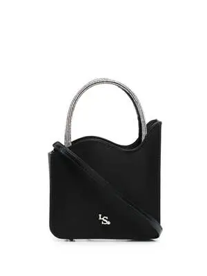 LE SILLA Micro Ivy Crystal-embellished Tote - Black