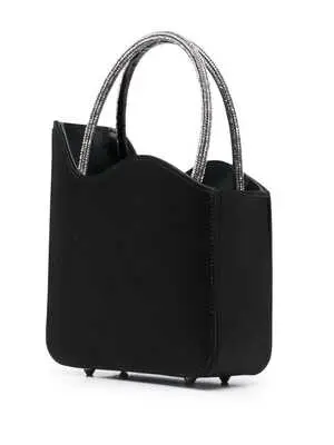 LE SILLA Micro Ivy Crystal-embellished Tote - Black