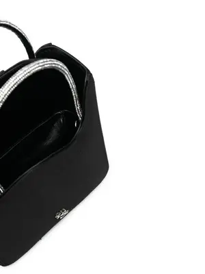 LE SILLA Micro Ivy Crystal-embellished Tote - Black
