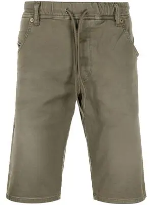 DIESEL® Drawstring Denim Shorts - Green