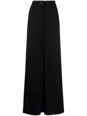 Moschino High-waisted Flared Trousers - Black