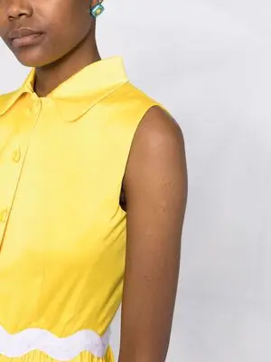 Moschino Belted Button-up Midi Dress