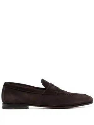 Santoni Door Suede Loafers
