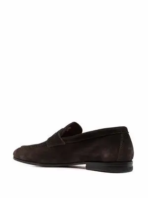 Santoni Door Suede Loafers