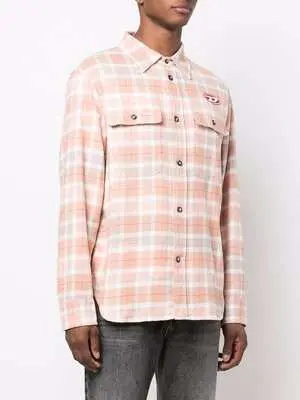 DIESEL® Logo-patch Patterned Shirt