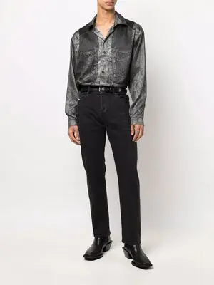 DIESEL® Gilliam Long-sleeve Satin Shirt