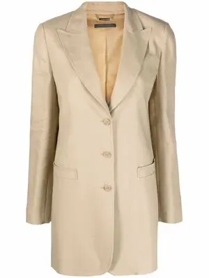 Alberta Ferretti Longline Single-breasted Blazer