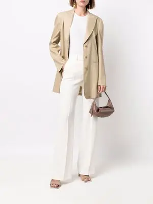 Alberta Ferretti Longline Single-breasted Blazer