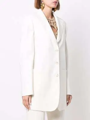 Alberta Ferretti Longline Single-breasted Blazer
