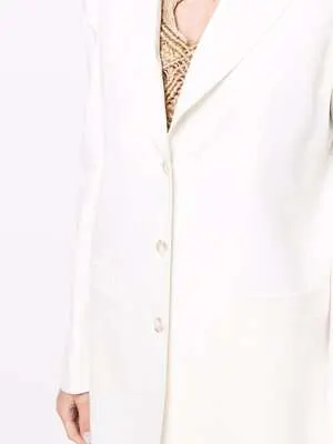 Alberta Ferretti Longline Single-breasted Blazer