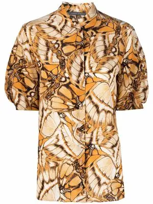 Alberta Ferretti Butterfly Print Shirt