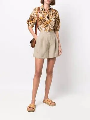 Alberta Ferretti Butterfly Print Shirt