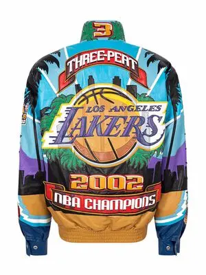 JEFF HAMILTON X Lakers 2002 3peat Leather Jacket