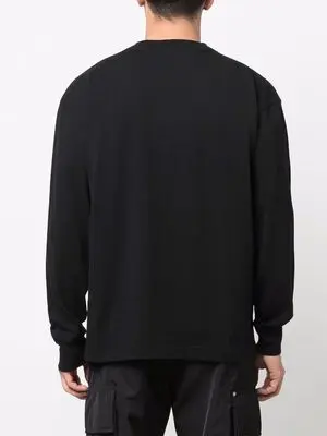 Palm Angels Leaf Print Crewneck Sweatshirt