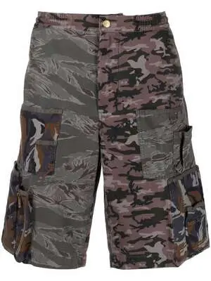 DIESEL® Camouflage Print Cargo Bermuda Shorts