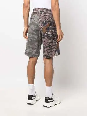 DIESEL® Camouflage Print Cargo Bermuda Shorts