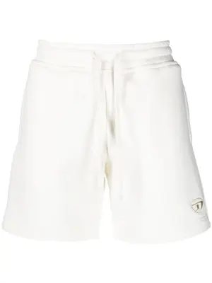 DIESEL® Cotton Track Shorts With Drawstring Waist