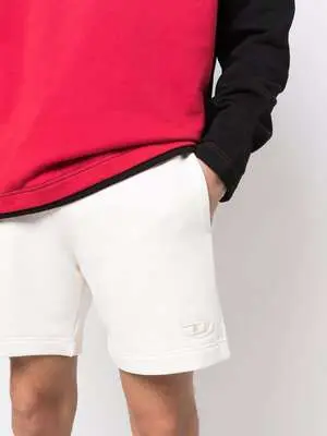 DIESEL® Cotton Track Shorts With Drawstring Waist
