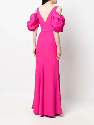 Alexander McQueen Off-shoulder Long Gown