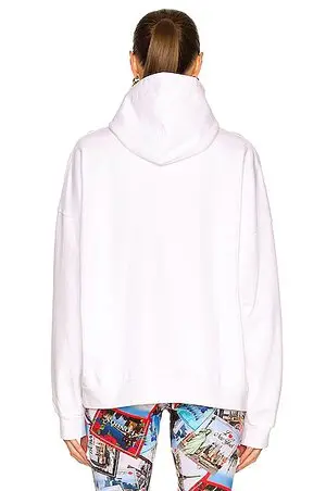 Balenciaga Wide Fit Hoodie In White
