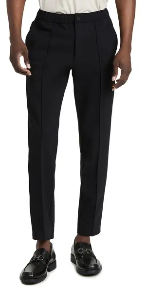 Theory Curtis Drawstring Precision Ponte Pants - Black
