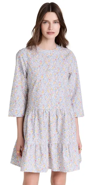 knee length dresses for ladies Joanie Drop Waist Mini Dress Floral Multi