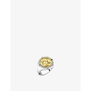 THOMAS SABO Faith, Love, Hope Signet Ring - Yellow Gold-coloured