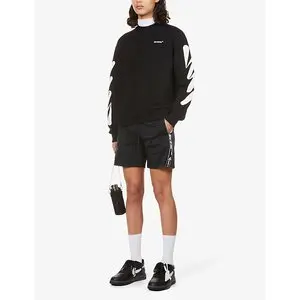 Off-White Logo-print Regular-fit Swim Shorts