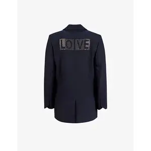 Zadig&Voltaire Voyage Single-breasted Woven Jacket - Craie