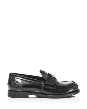Miu Miu Penny Coin Loafers - Nero
