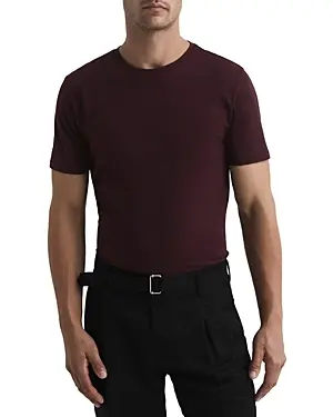 REISS Bless Crewneck Tee Bordeaux 2