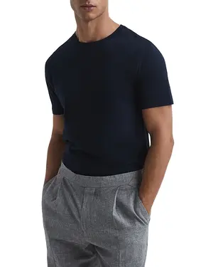 REISS Bless Crewneck Tee - Navy