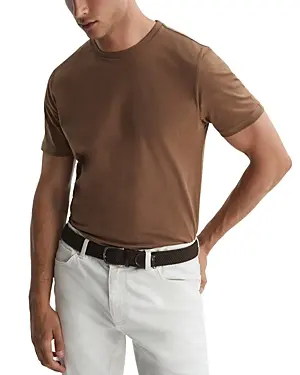 REISS Bless Crewneck Tee Tobacco