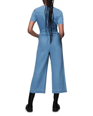 Whistles Short Sleeve Jumpsuit - Denim