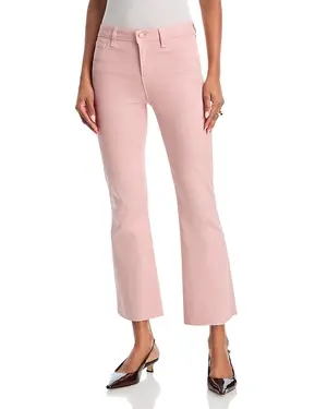 Women's Pink Flared Jeans