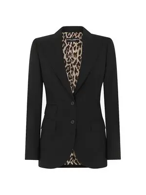 Dolce & Gabbana Women's Turlington Single-Breasted Blazer - Black  - Black