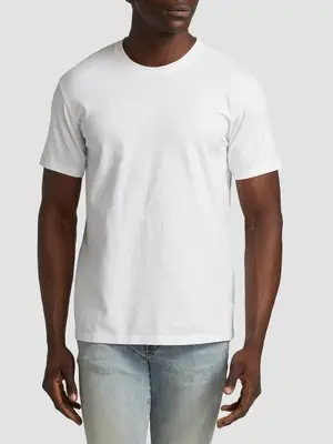FRAME Logo Cotton T-shirt - Blanc