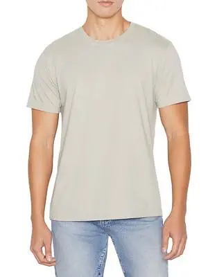 FRAME Logo Cotton T-shirt Canvas Beige