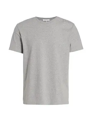 FRAME Logo Cotton T-shirt Gris