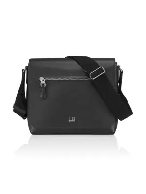 Dunhill Men's Cadogan Leather Messenger Bag - Black - Black