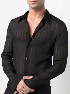 SAPIO Semi Sheer-design Shirt