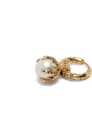 KASUN LONDON Dragon Pearl-drop Single Earring