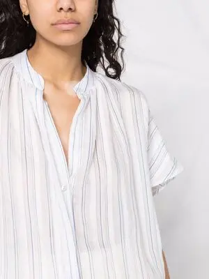 Vince Striped Short-sleeve Shirt