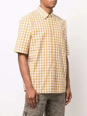 DIESEL® Gingham-print Short-sleeve Shirt