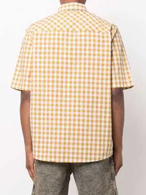 DIESEL® Gingham-print Short-sleeve Shirt