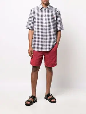 DIESEL® Gingham-print Short-sleeve Shirt