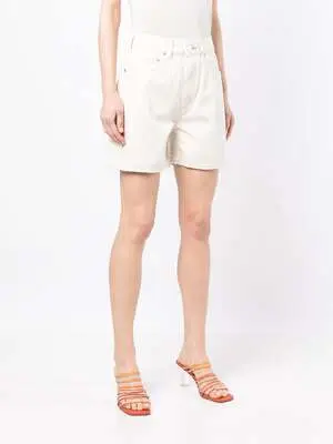TU ES MON TRESOR High-rise Denim Shorts