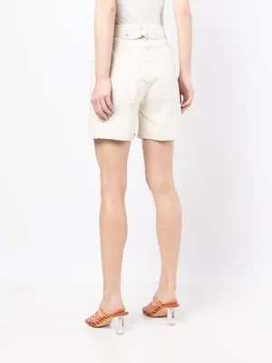 TU ES MON TRESOR High-rise Denim Shorts